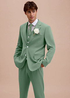 Ethan Matcha Refined Weave 3-piece Suit | Suit Sets |Azazie