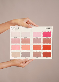 Azazie Chiffon Multi Color Swatch Card Swatches | Azazie UK
