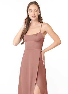 Dusty Rose Azazie Halsey Bridesmaid Dresses | Azazie