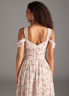 Azazie Lianne Pink Fern Floral Bridesmaid Dresses | Azazie