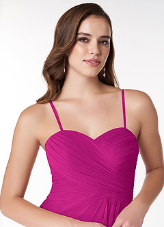 Azazie Arabella Allure Fuchsia Bridesmaid Dresses | Azazie