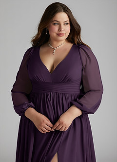 Azazie Norah Plum Bridesmaid Dresses | Azazie