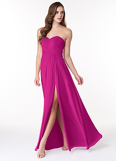 Azazie Arabella Allure Fuchsia Bridesmaid Dresses | Azazie