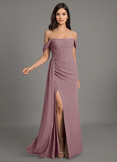 Azazie Amyra Dusty Rose Bridesmaid Dresses | Azazie