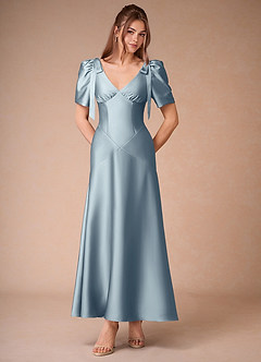 Rosaline Powder Blue Maxi Dress | Azazie CA