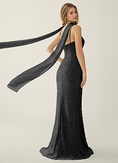 Jasminiah Black Pearl-Embellished Lace/Chiffon Prom Dress Prom and ...