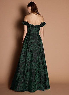 Zora Emerald Black Gown | Azazie UK