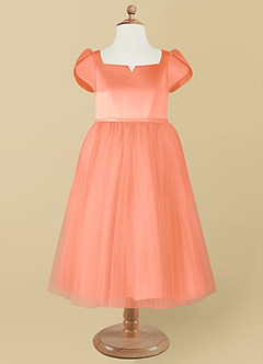 Azazie Malinda Sunset Ball-Gown with Sleeves Tulle Dress | Azazie