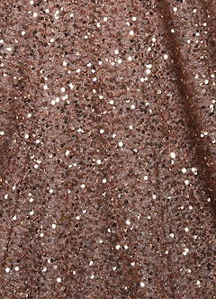 Upstudio Globe Champagne Mermaid Ruched Sequins Dress | Azazie