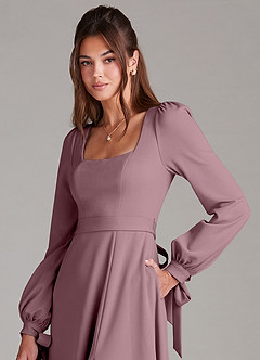 Azazie Leonia Dusty Rose Bridesmaid Dresses | Azazie