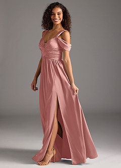 Azazie Lianne Rosette Bridesmaid Dresses | Azazie