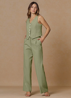 Rowan Pistachio Refined Weave Performance 2-Piece Suit | Azazie AU