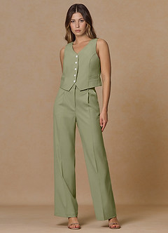 Rowan Pistachio Refined Weave Performance 2-Piece Suit | Azazie AU