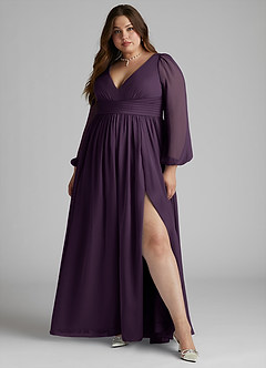 Azazie Norah Plum Bridesmaid Dresses | Azazie