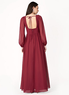 Kelly Ruby Red Long Sleeve Maxi Dress Atelier Dresses | Azazie