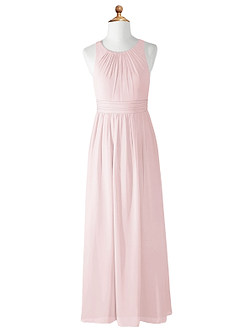 Blushing Pink Azazie Jaylah Junior Junior Bridesmaid Dresses | Azazie