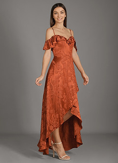 Isabella Rust Maxi Dress | Azazie