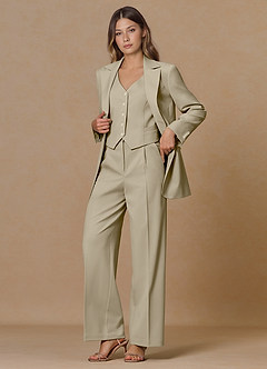 Rowan Tan Refined Weave Performance 2-Piece Suit | Azazie