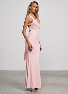 Zinnia Powder Pink Maxi Dress | Azazie