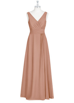Azazie Karina Champagne Rose Bridesmaid Dresses | Azazie