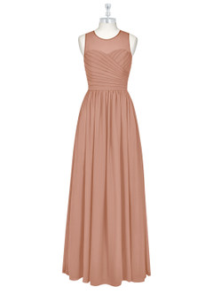 Champagne Rose Azazie Nina Bridesmaid Dresses | Azazie