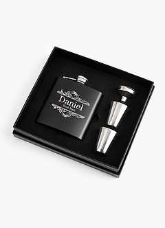 Customizable Flask and Shot Glass Set | Azazie CA