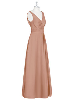 Azazie Karina Champagne Rose Bridesmaid Dresses | Azazie