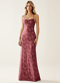 Angena Vintage Rose Jacquard Opne Back Party Dress Prom and Homecoming ...
