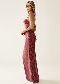 Angena Vintage Rose Jacquard Opne Back Party Dress Prom and Homecoming ...