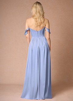 Ginevra Pale Periwinkle Corset Dress | Azazie