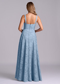 Azazie Shaude Powder Blue Floral Burnout Bridesmaid Dresses | Azazie AU