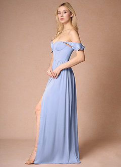 Ginevra Pale Periwinkle Corset Dress | Azazie