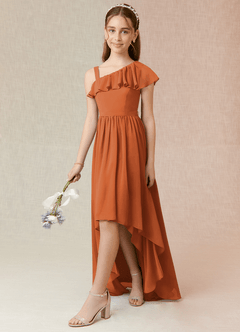 Azazie Mango Junior Bridesmaid Dress in Cinnamon | Azazie