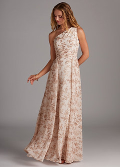 Azazie Dallas Pink Fern Floral Bridesmaid Dresses | Azazie