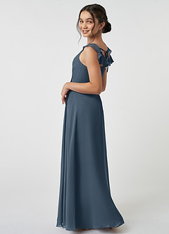 Azazie Amada Junior Bridesmaid Dress in Neptune | Azazie