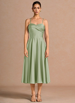 Lilyia Light Green Midi Dress | Azazie AU
