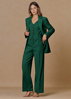 Rowan Emerald Refined Weave Performance 2-Piece Suit | Azazie