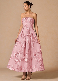 Evangeline Pink Maxi Dress | Azazie UK