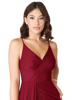 Azazie Evalin Burgundy Bridesmaid Dresses | Azazie CA