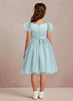 Azazie Midna Mist A-Line with Sleeves Tulle Dress | Azazie