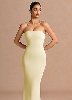 Shaniya Butter Yellow Maxi Dress | Azazie