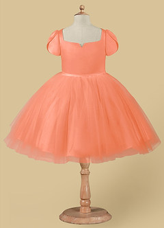 Azazie Malinda Sunset Ball-Gown with Sleeves Tulle Dress | Azazie