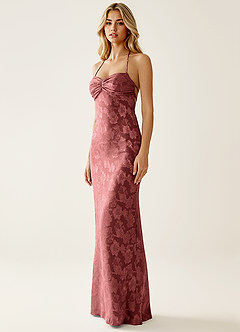 Angena Vintage Rose Jacquard Opne Back Party Dress Prom and Homecoming ...