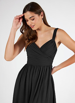 Black Azazie Aziza Bridesmaid Dresses | Azazie