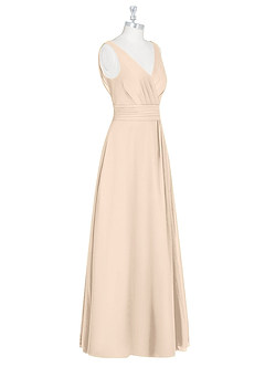 Azazie Karina White Alabaster Bridesmaid Dresses | Azazie