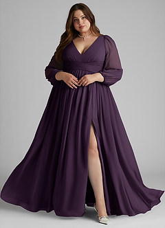 Azazie Norah Plum Bridesmaid Dresses | Azazie