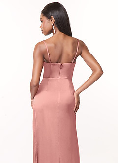 Rosette Azazie Maci Stretch Satin Dress Bridesmaid Dresses | Azazie