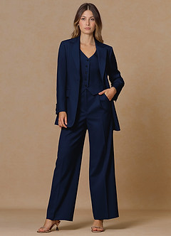 Rowan Blue Refined Weave Performance 2-Piece Suit | Azazie