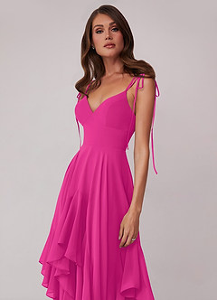 Fuchsia Barbie™ AZAZIE 1004 Bridesmaid Dresses | Azazie
