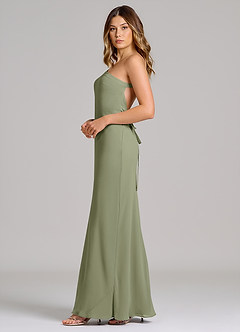 Azazie Monroe Pistachio Bridesmaid Dresses | Azazie